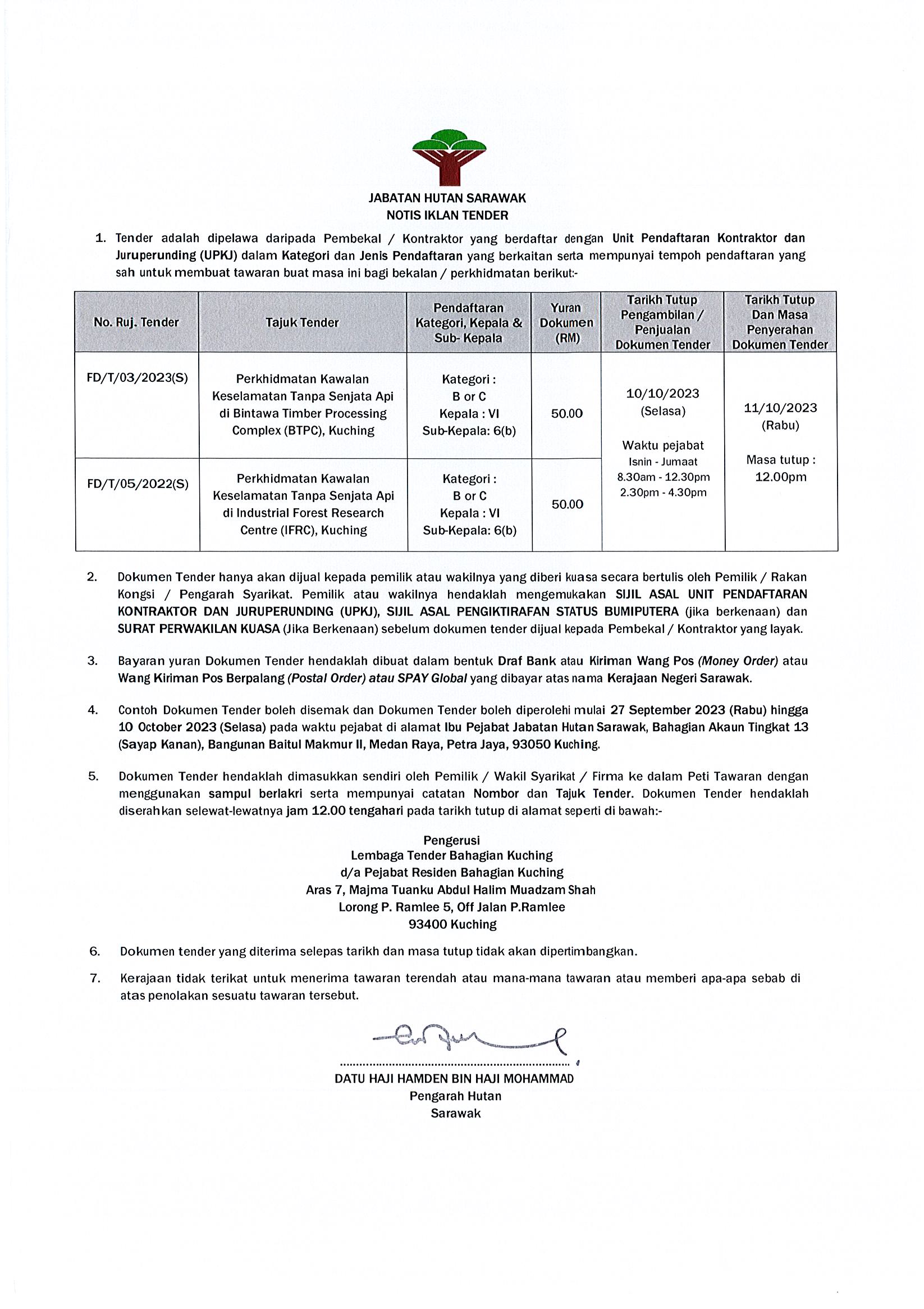 Official Website of Forest Department Sarawak