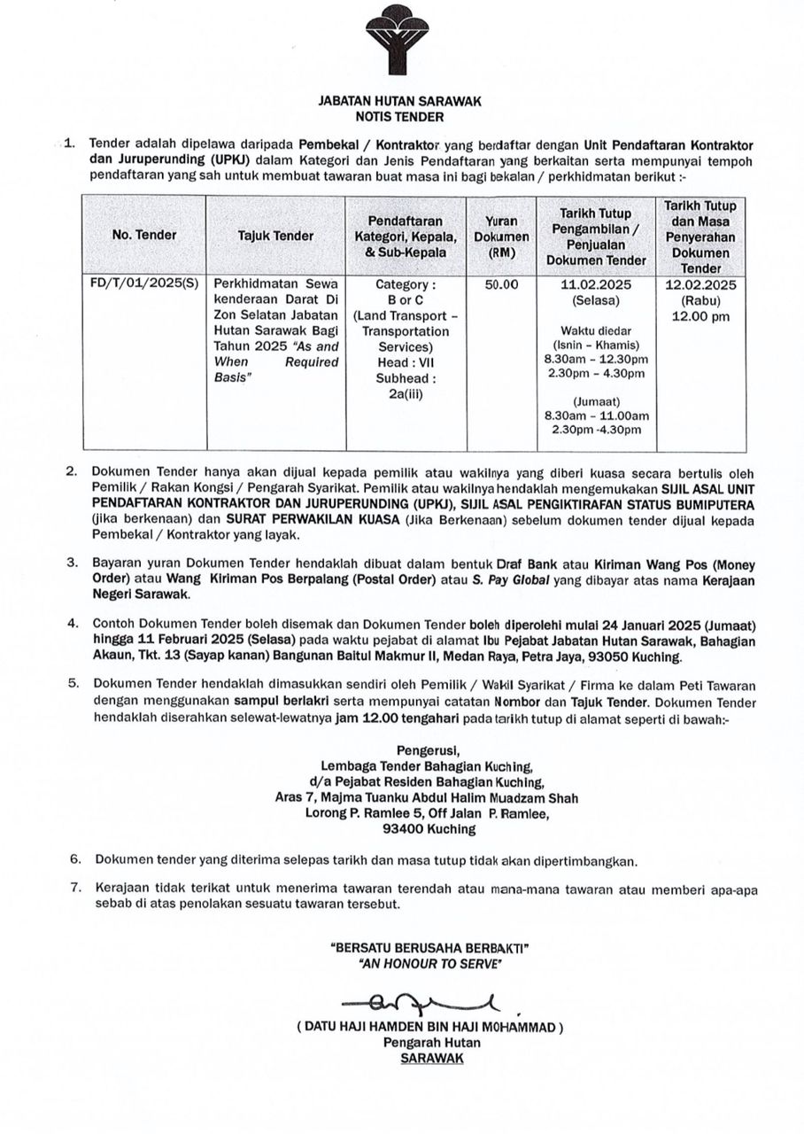 Official Website of Forest Department Sarawak